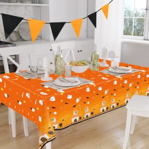 Fancy Land Halloween Tablecloths 3 Pack Halloween Plastic Kids Party Decorations 54 x 108 Halloween Disposable Table Cover