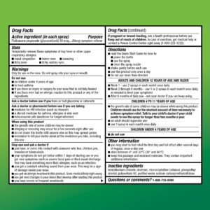 Amazon Basic Care 24-Hour Allergy Relief Nasal Spray, Fluticasone Propionate (Glucocorticoid) 50 mcg, Full Prescription Strength, Non-Drowsy, 0.62 fl oz (Pack of 3)