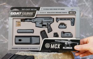 goatguns miniature sig mcx model grey | 1:3 scale die cast metal build kit