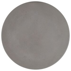 SAFAVIEH Outdoor Collection Akiko Modern Dark Grey Concrete Round Accent Table (Fully Assembled)