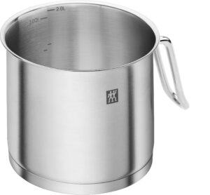 zwilling j. a. henckels japan 65120-140 pro milk pot, 5.5 inches (14 cm), one-handed, stainless steel, 3-layer bottom structure, induction compatible, 2l