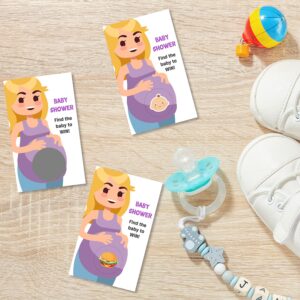 40 Cute Baby Shower Games - Scratch Off Lottery Ticket Raffle Cards Baby Shower Game - Raffle Tickets 4 Winners Cards and 4 Different Loser Cards Designs