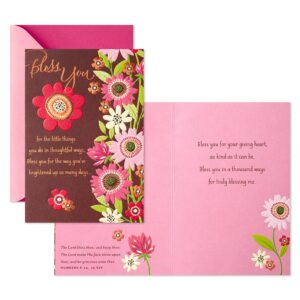 Hallmark Mahogany Religious Thank You Cards, Pack of 2 (Blessed) for Nurses Day, Administrative Professionals Day, Clergy and More