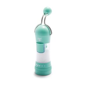 greenlife ratchet mill, salt and pepper grinder, mess-free, adjustable coarseness and easily refillable, kitchen tool, seasoning, spice mill, ergonomic, no-twist grinding, turquoise