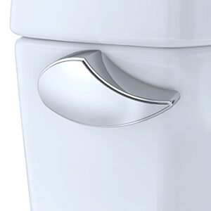 TOTO Drake WASHLET+ Two-Piece Elongated 1.6 GPF TORNADO FLUSH Toilet with Auto Flush, Cotton White - MW7763056CSGA#01