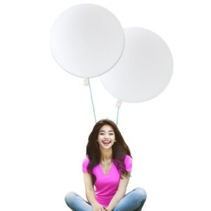 in-jooyaa 24 inch latex big round balloons 7 pack white thick giant balloons for photo shoot wedding baby shower birthday party decorations