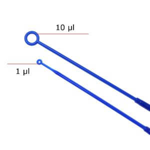 MEETOOT 20pcs 10μl Sampling Rod Disposable Inoculating Loop Individually Aseptic Package