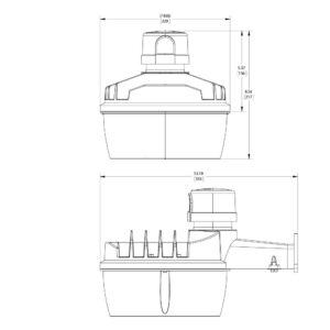 HALO ALS7A40GY 7K LED Grey Area Light - Quantity 1