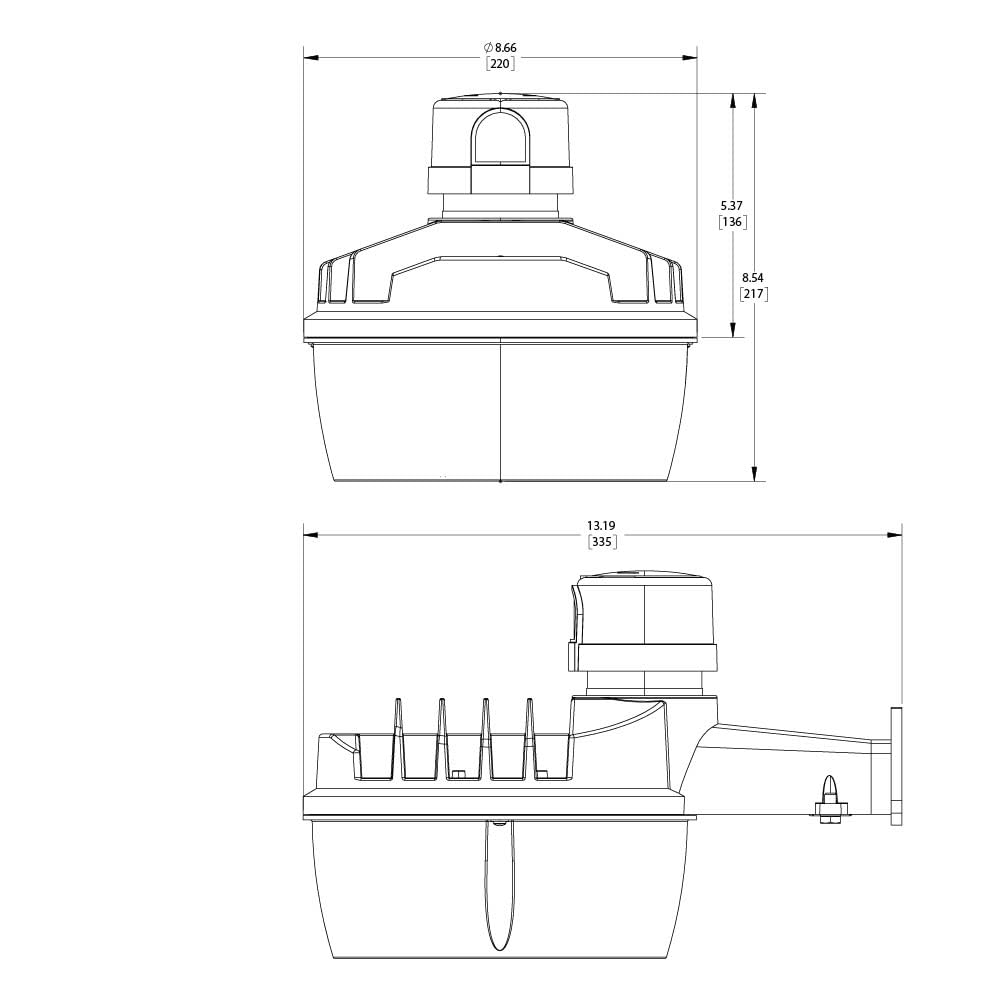 HALO ALS7A40GY 7K LED Grey Area Light - Quantity 1