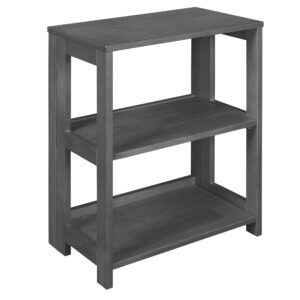 regency flip flop folding bookcase, 34 in, grey