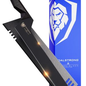 DALSTRONG Slicing Knife - 12 inch - Carving Offset Blade - Shadow Black Series - Black Titanium Nitride Coated - High Carbon 7CR17MOV-X Vacuum Treated Steel- Sheath - NSF Certified - Bread, Ham Slicer