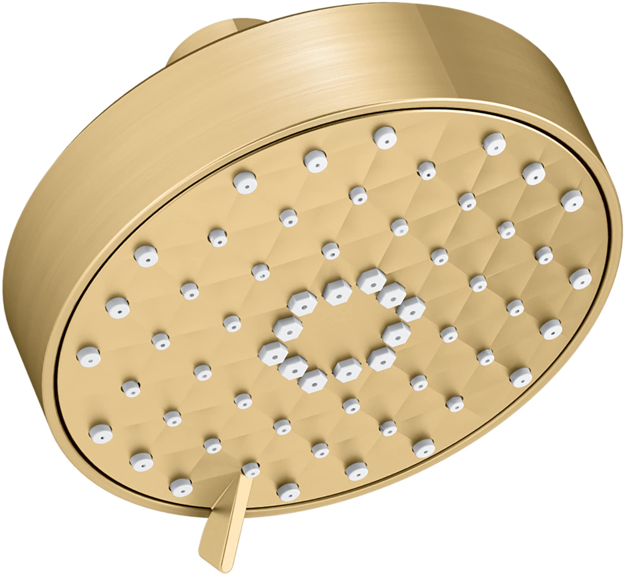 KOHLER 72419-G-2MB Awaken G110 Three-Function Showerhead, Wall-Mount, 3 Spray Settings, 1.75 GPM, Vibrant Brushed Moderne Brass