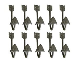 midwest craft house 10 cast iron arrow coat hooks hall tree entryway decoration