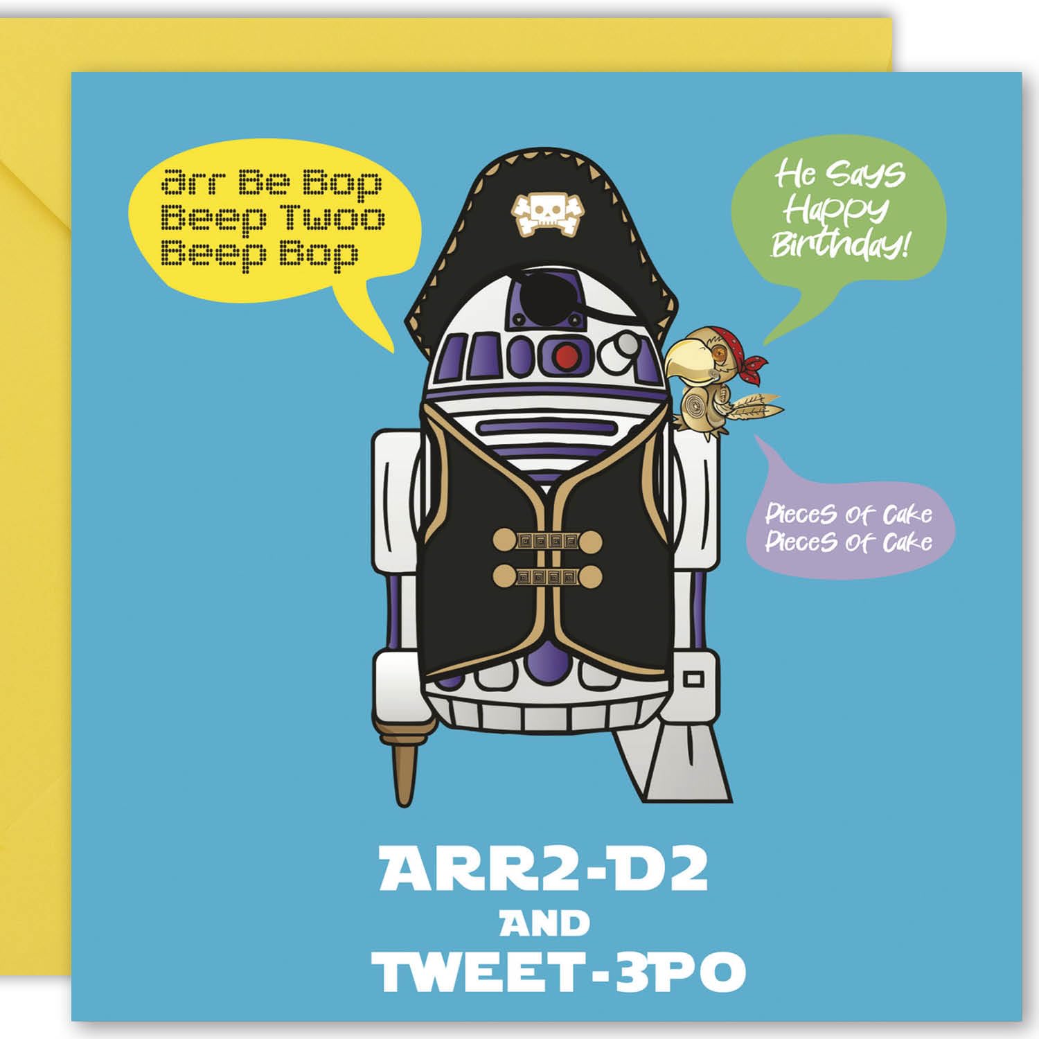 Cult Kitty Arr2 - Funny Pirate Birthday Card for Men - Thick, Premium Birthday Card for Men, Great Pirate or Funny Card with Colourful Envelope