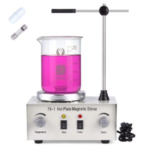 slendor magnetic stirrer hot plate mixer 79-1 lab stirrers hotplate max 2400 rpm stir plate with stir bar and support stand