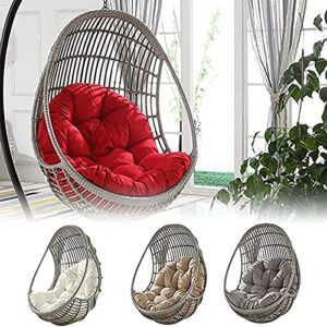 RRNAR Swing Chairs Cushions Hanging Egg Chair Cushions Soft Hanging Basket Seat Chair Pads Back Cushion for Indoor Outdoor Patio 90x120cm (Cushion only),Fuchsia