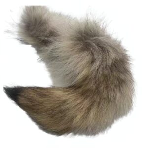 cifibifun real coyote fluffy tail costume fur pelts cosplay and hides tails diy ornament