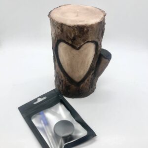 DIY carve names and date into tree candle kit Anniversary Date night Romantic Gift