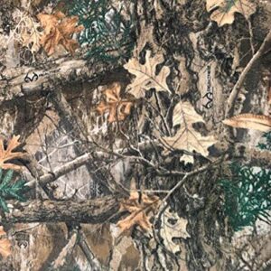 DAVID TEXTILES Realtree Camouflage Anti-Pill Fleece Fabric by The Yard, Black & White