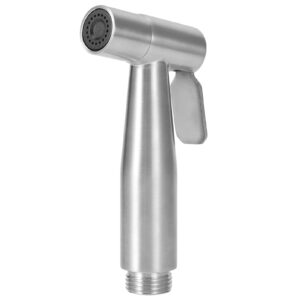 G1/2 Toilet Bidet Sprayer, Stainless Steel Handheld Bidet Spray Head, Toilet Spray Nozzle Bathroom Accessories