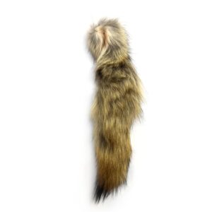 CIFIBIFUN Real Coyote Fluffy Tail Costume Fur Pelts Cosplay and Hides Tails DIY Ornament