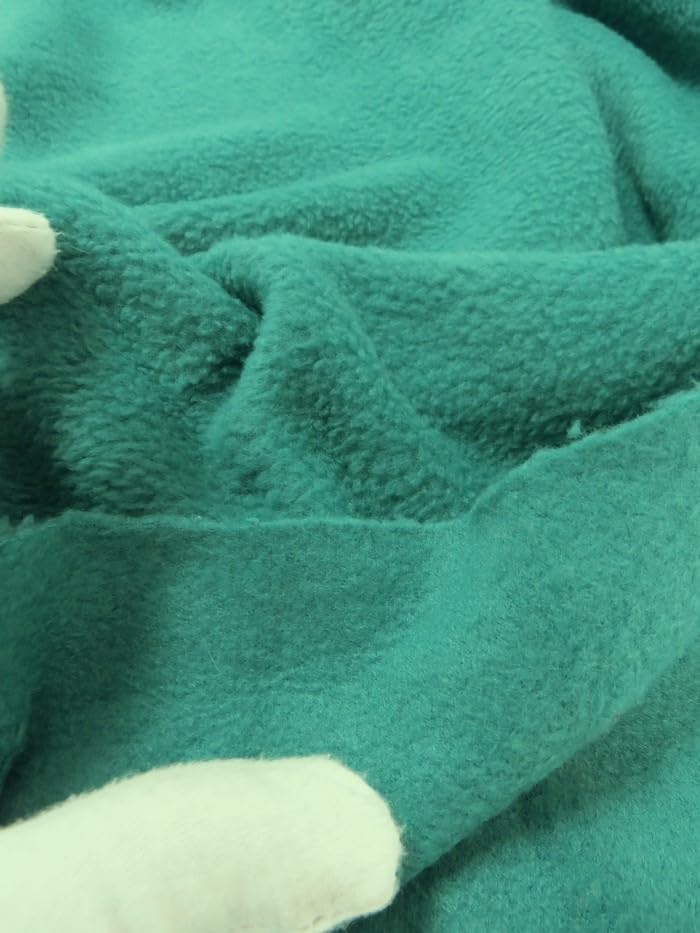 Solid Polar Fleece Fabric - 37 Colors - Sold by The Yard DIY Blankets Clothing Pajamas Accessories (Denim Blue)