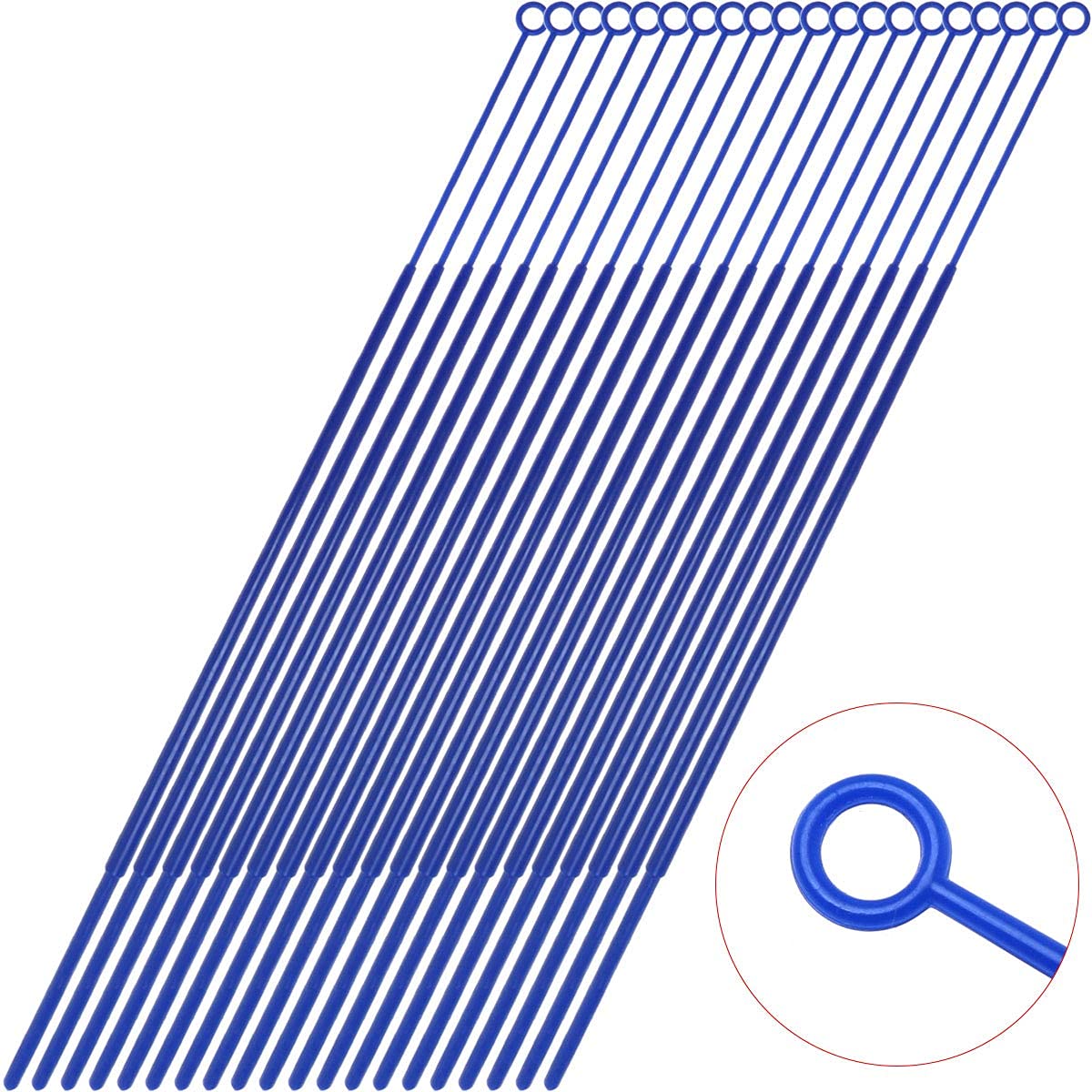 MEETOOT 20pcs 10μl Sampling Rod Disposable Inoculating Loop Individually Aseptic Package