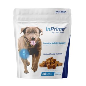 van beek natural science inprime canine - natural joint support for dogs - helps maintain normal joint mobility & function - supports hip and joint for dogs - palatable dog joint care - (60 count)