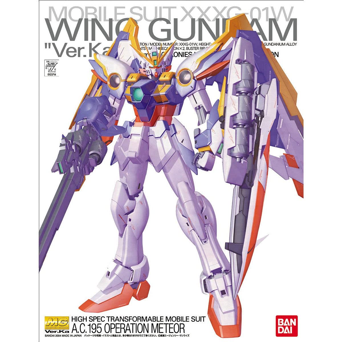 BANDAI SPIRITS(バンダイ スピリッツ) MG New Mobile Senki Gundam W Endless Waltz Wing Gundam Ver. Ka 1/100 Scale Color Coded Plastic Model