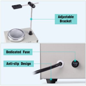 Slendor Magnetic Stirrer Hot Plate Mixer 79-1 Lab Stirrers Hotplate Max 2400 RPM Stir Plate with Stir Bar and Support Stand