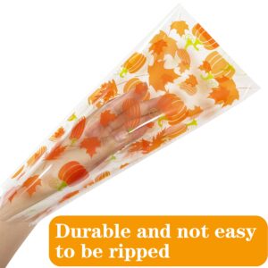 Fall Cellophane Bags 160 Pcs Fall Treat Bags Fall Goodie Bags Fall Candy Bagsfall Snack Bags Fall Treat Bags With Ties Autumn Treat Bags Fall Party Bags With Gold Twist Ties For Thanksgiving Fall