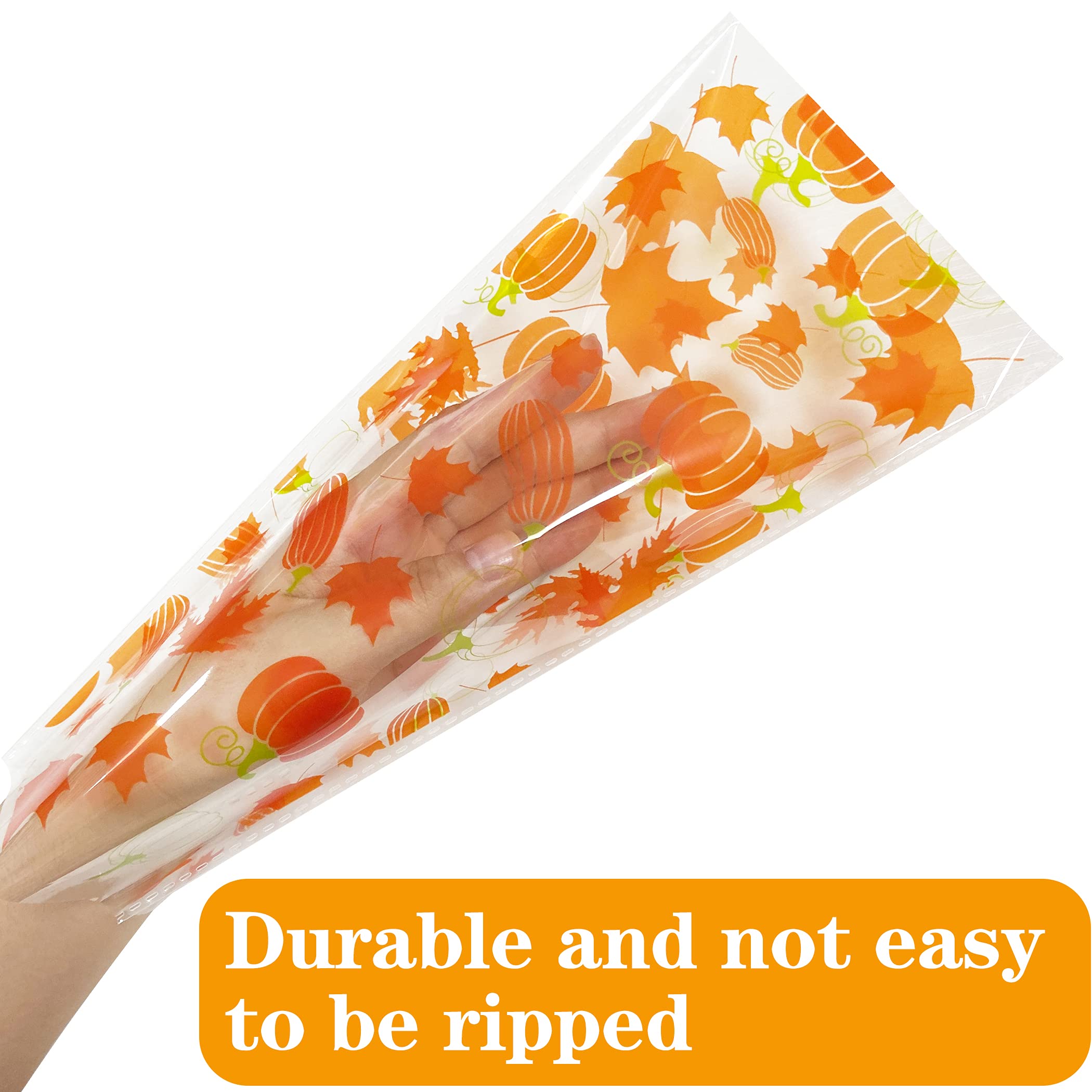 Fall Cellophane Bags 160 Pcs Fall Treat Bags Fall Goodie Bags Fall Candy Bagsfall Snack Bags Fall Treat Bags With Ties Autumn Treat Bags Fall Party Bags With Gold Twist Ties For Thanksgiving Fall