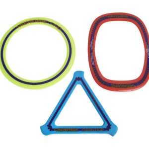 Aerobie 3-Piece Flying Ring Combo Pack with Pro Ring, Orbiter Boomerang, and Pro Blade, Lightweight Kids Toys for Disc Golf & Outdoor Games, Ages 5+