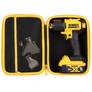 mchoi hard case suitable for dewalt 20v max cordless heat gun (dce530b) / 20v max xr impact driver dcf887b dcf845b,case only