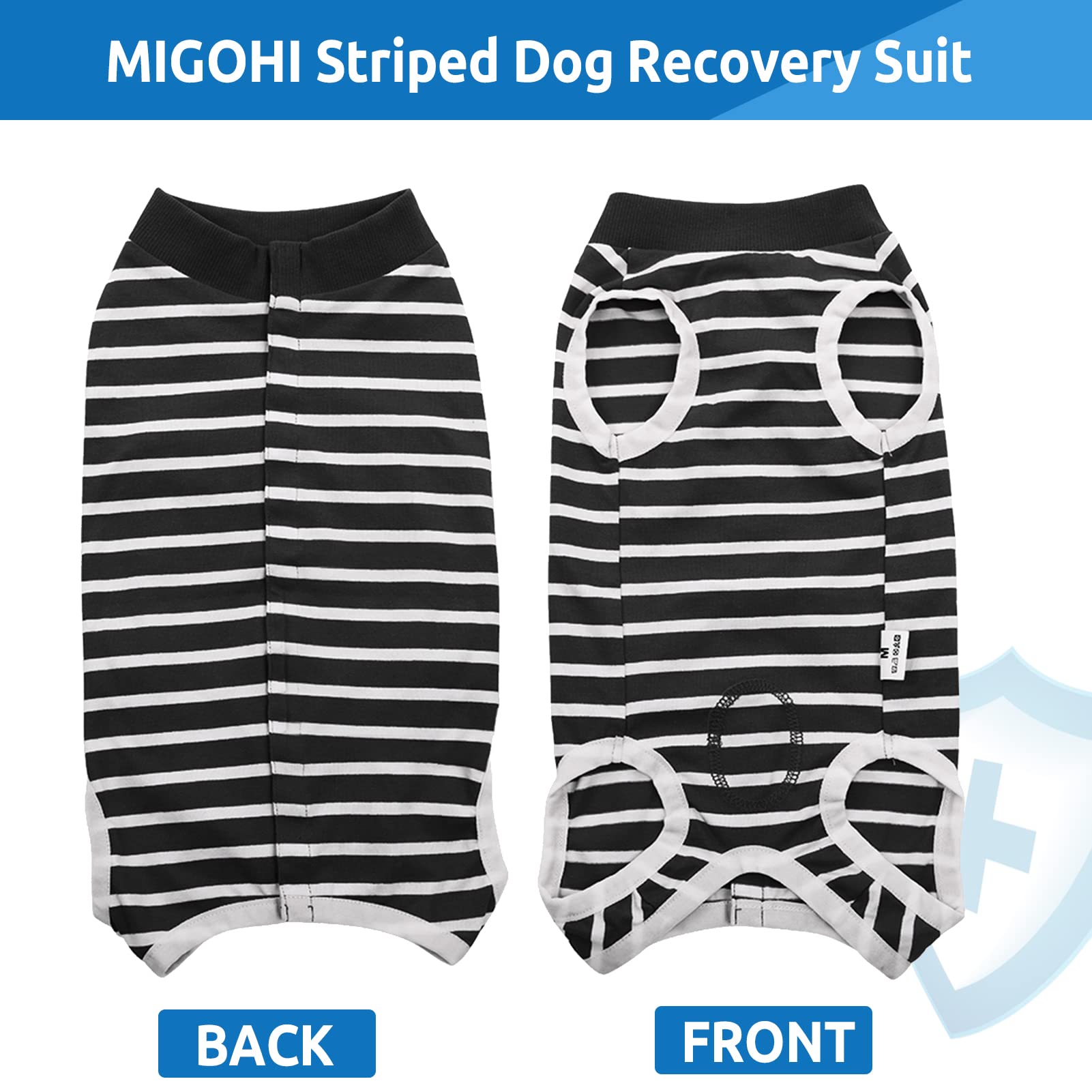 MIGOHI Dog Onesie for Surgery Female, Dog Recovery Suit Dog Cone Aternative, Surgical Suit for Dogs Male Neuter, Dog Body Suit After Surgery, Dog Post Surgery Pajamas, Suitical Recovery Shirt, L