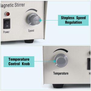 Slendor Magnetic Stirrer Hot Plate Mixer 79-1 Lab Stirrers Hotplate Max 2400 RPM Stir Plate with Stir Bar and Support Stand