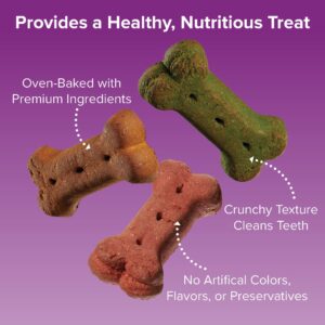 Blue Seal Kent Entrust Crunchers - Medium Dog Treats, Assorted Flavors - Crunchy Oven Baked Biscuits with Premium Ingredients, Healthy Snack, Ideal for Training - Made in USA, 3.5-Pound Bag