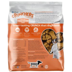 Blue Seal Kent Entrust Crunchers - Small Dog Treats, Peanut Butter Flavor - Crunchy Oven Baked Biscuits with Premium Ingredients, Healthy Snack, Ideal for Training - Made in USA, 3.5-Pound Bag