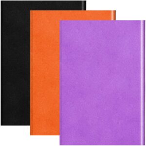 zonon 100 sheets christmas tissue paper bulk for gift bags diy crafts gift wrapping tissue paper for christmas party gifts decor(14 x 20 inch,black, purple and orange)