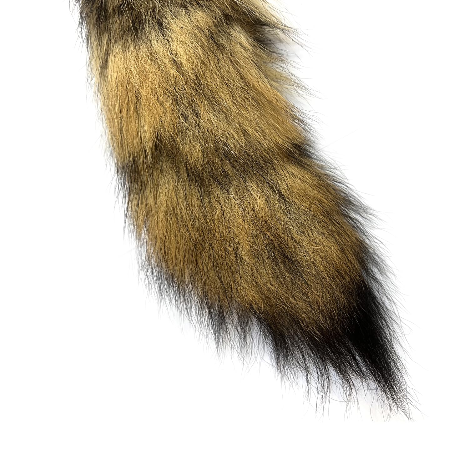 CIFIBIFUN Real Coyote Fluffy Tail Costume Fur Pelts Cosplay and Hides Tails DIY Ornament