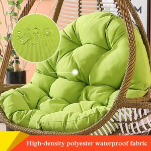 Hanging Egg Chair Seat Cushion- Outdoor and Indoor Rattan Weave Swing Hammock Chair Pads, for Indoor Outdoor Patio 90x120cm (Cushion only),Brown