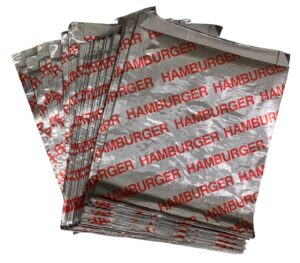 hamburger wrappers grease proof insulated for parties cookouts bbq's carnivals (100)