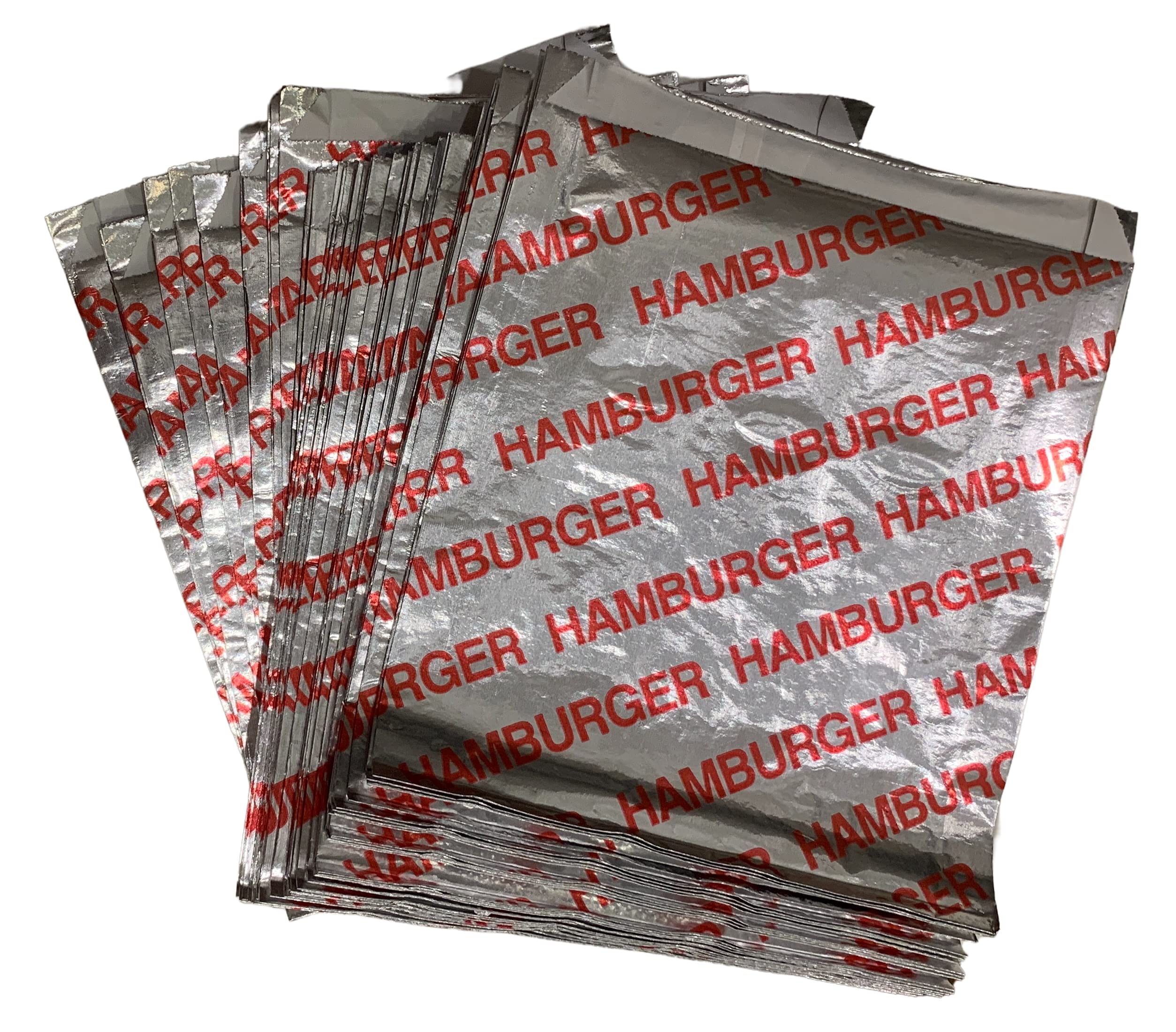 Hamburger Wrappers Grease Proof Insulated for Parties Cookouts BBQ's Carnivals (100)