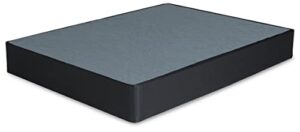 signature design by ashley 10" mattress box spring with metal foundation, queen, black