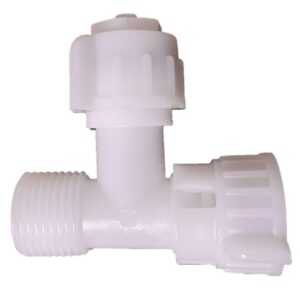 NuFlush Nylon Bidet T-Adapters 1/2 inch Female 1/2 inch Male, With 1/2 inch Pipe Thread Hose connection