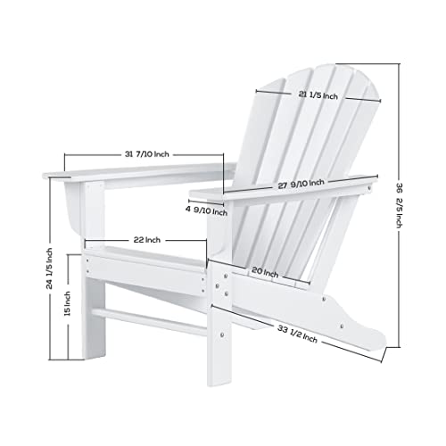 WestinTrends Dylan Outdoor Adirondack Chair (Set of 2) Pacific Blue