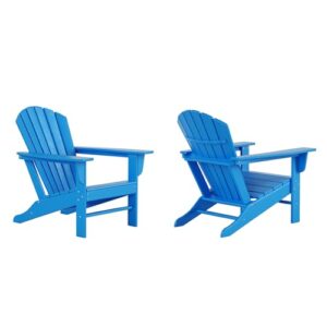 westintrends dylan outdoor adirondack chair (set of 2) pacific blue