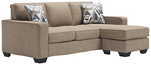 Signature Design by Ashley Greaves Modern Sectional Sofa Couch with Convertible Chaise Lounge, Gray