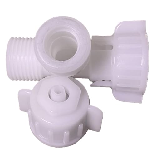 NuFlush Nylon Bidet T-Adapters 1/2 inch Female 1/2 inch Male, With 1/2 inch Pipe Thread Hose connection