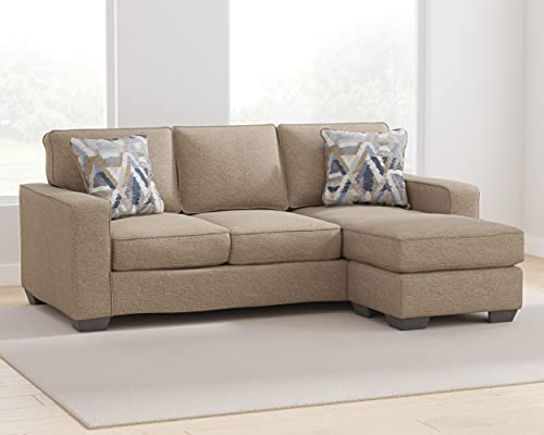 Signature Design by Ashley Greaves Modern Sectional Sofa Couch with Convertible Chaise Lounge, Gray